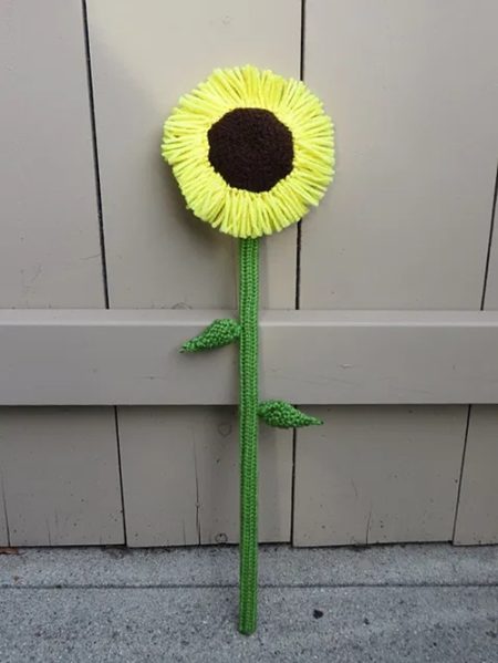 12 Unique Sunflower Free Knitting Patterns ⋆ Bright Stuffs